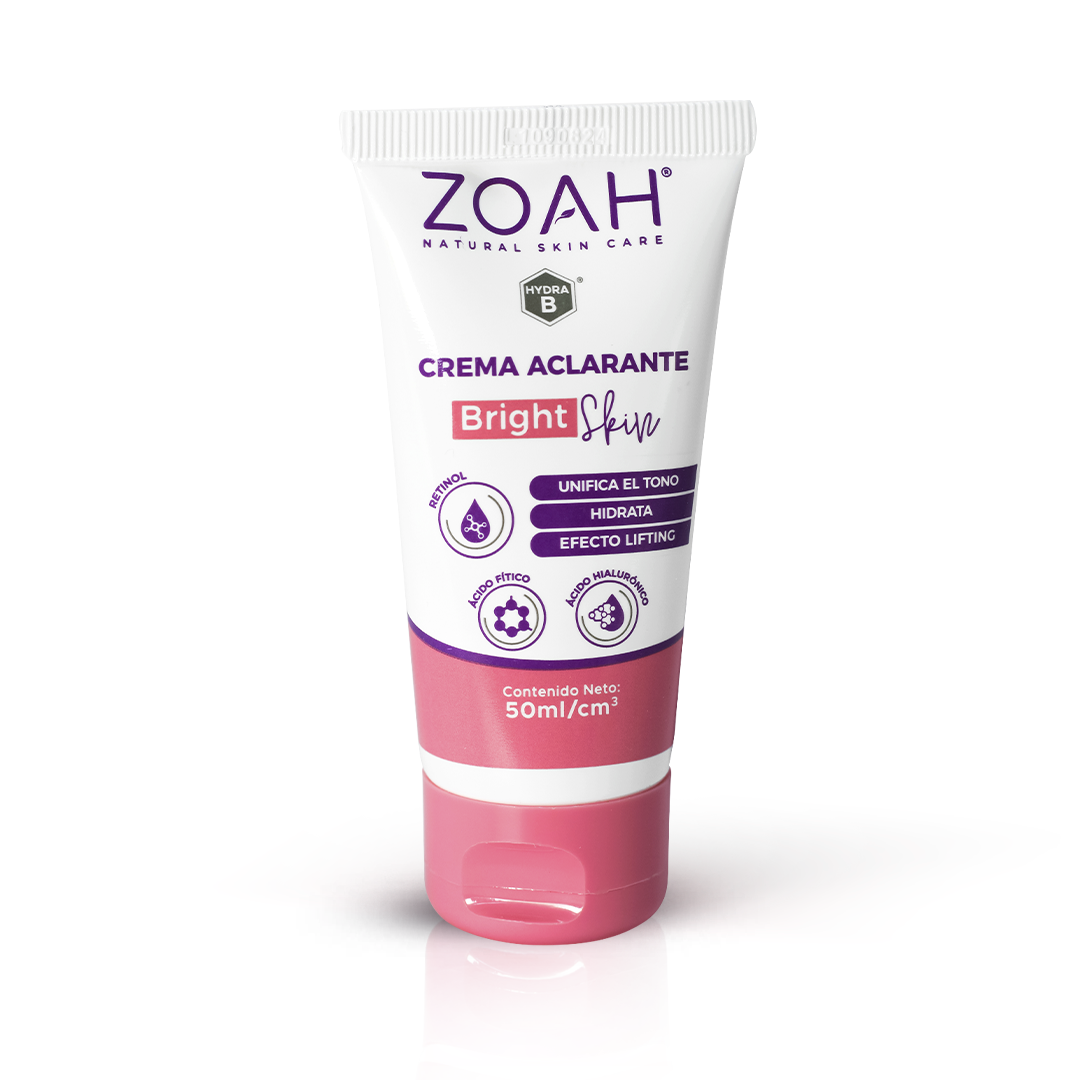 CREMA ACLARANTE BRIGHT ZOAH | Seven Cosméticos
